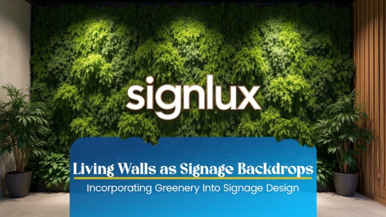 Living Walls as Signage Backdrops: Incorporating Greenery into Signage ...